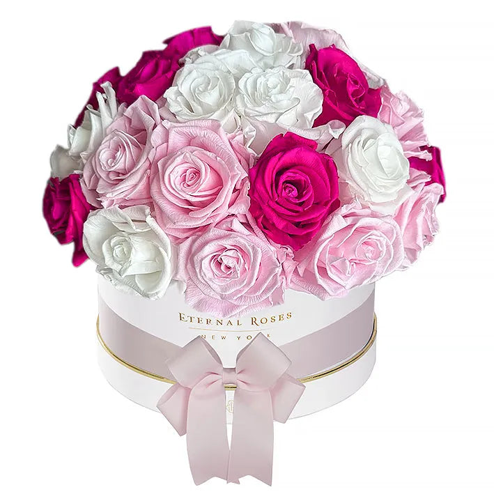 Round Half Moon Empire Gift Box – Eternal Roses®