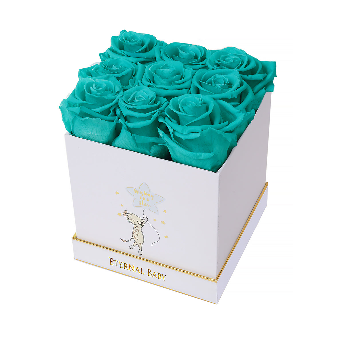 Baby Boy Gift Box | Blue Baby Shower Flower Arrangements – Eternal Roses®