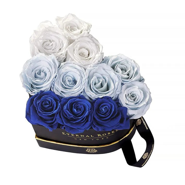 Chelsea Gift Box in Blue & White | Eternal Roses – Eternal Roses®
